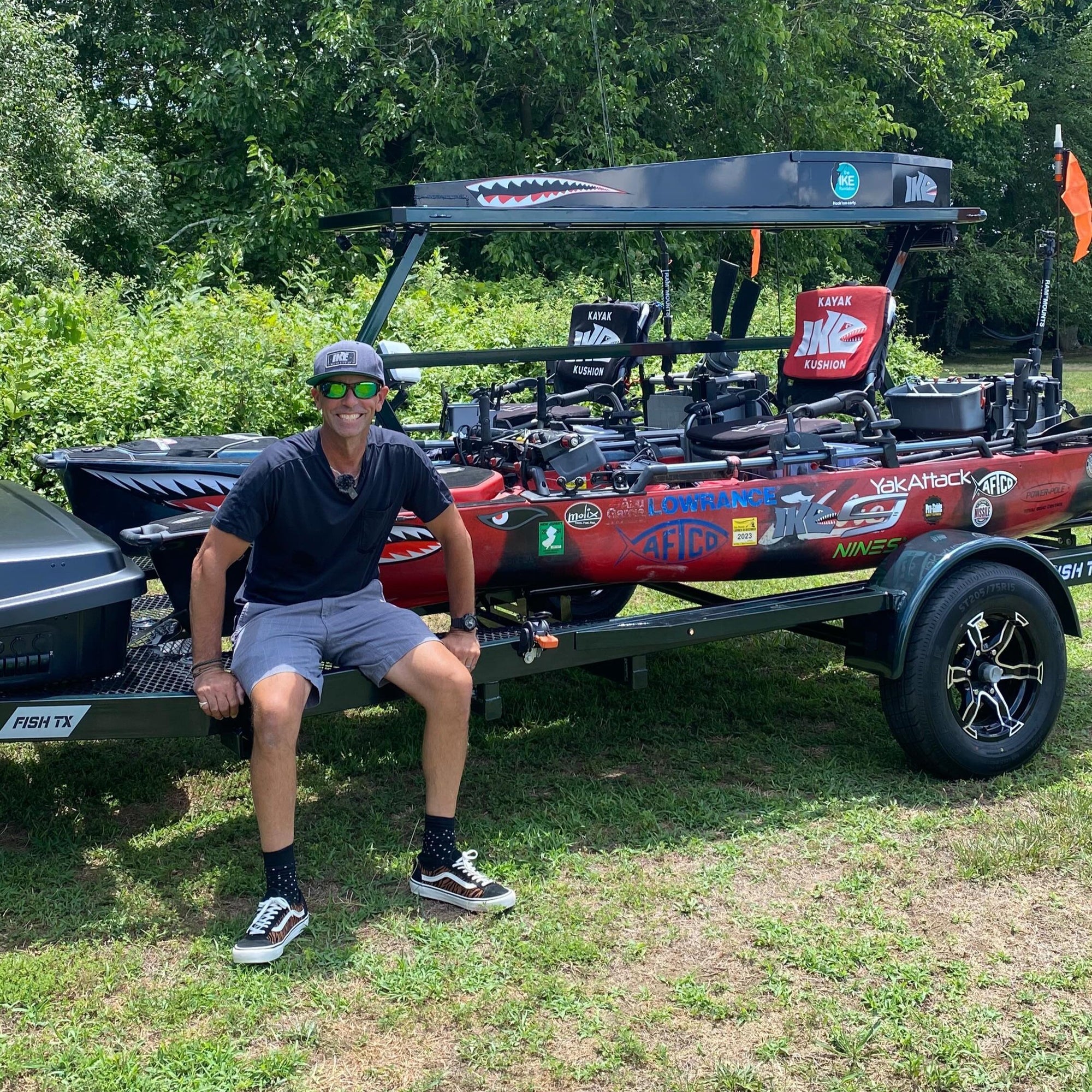 T MAXX Tandem Kayak Trailer – Fish TX Kayak Trailers